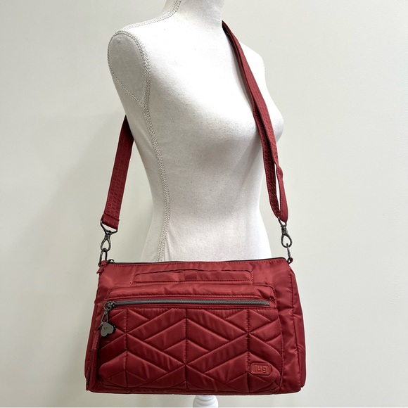 lug | Bags | Lug Stretch Crossbody Bag In The Sought After Rosewood Red ...